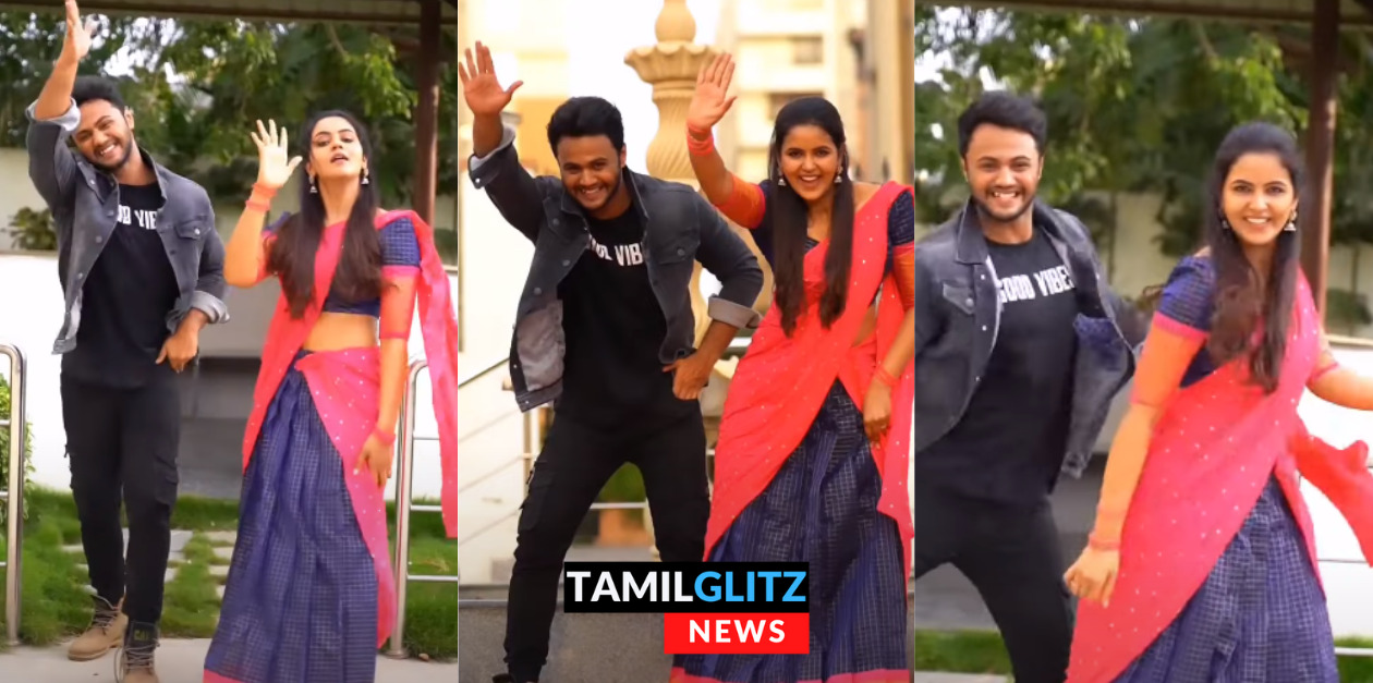 தாவணி சேலையில் மரண குத்தாட்டம் போட்ட கயல்..! தாவணியில் என்ன அழகா ...