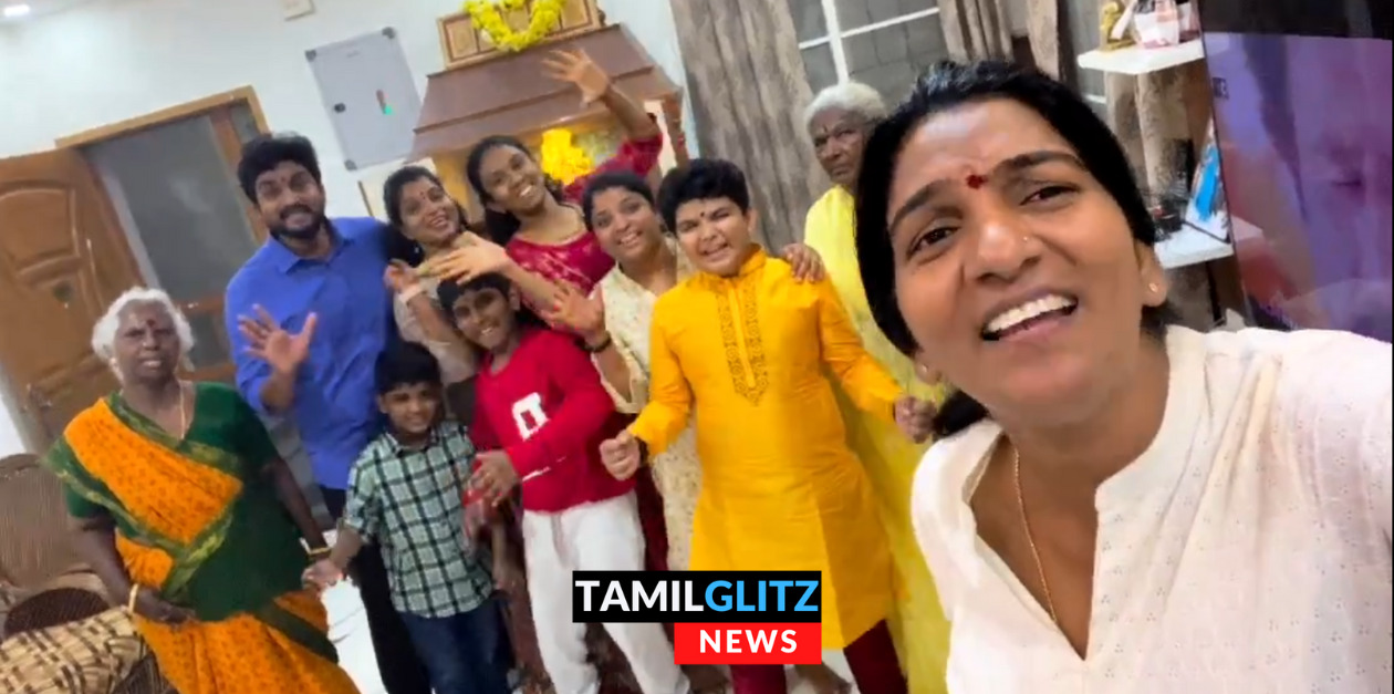 பிக்பாஸ்ஸில் இருந்து வந்த பிறகு குடும்பத்தினருடன் சாந்தி மாஸ்டர் ...