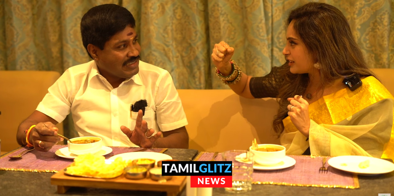 ஏல ஸ்ருதிகா சாப்பிடும் போது ஏன் லூசு மாதிரி பேசிட்டு இருக்க ...