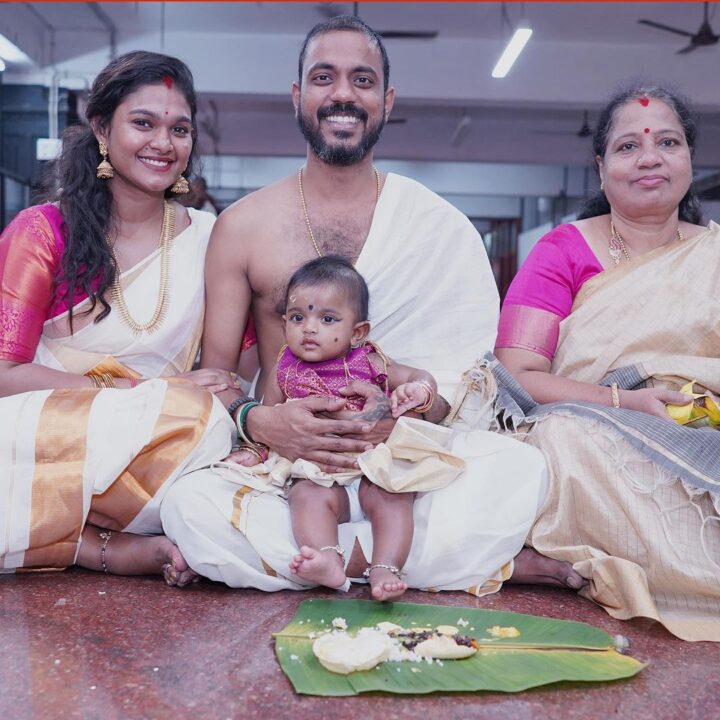 தனது மகளுக்கு 'அன்னபிரசன்னம்' நிகழ்ச்சி நடத்திய நடிகை நக்ஷத்திரா ...