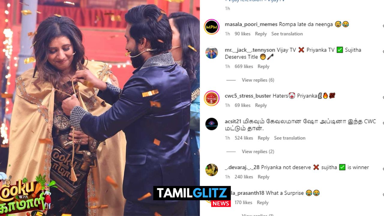 CWC 5 டைட்டிலை வெற்றிபெற்றார் Priyanka..! கமெண்டில் கழுவி ஊத்தும் ...