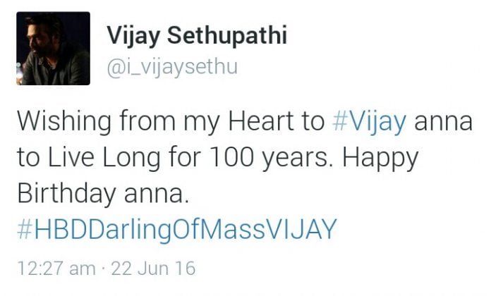 Top 10 Celebrities Tweets on Ilayathalapathy Vijay's Birthday - TamilGlitz