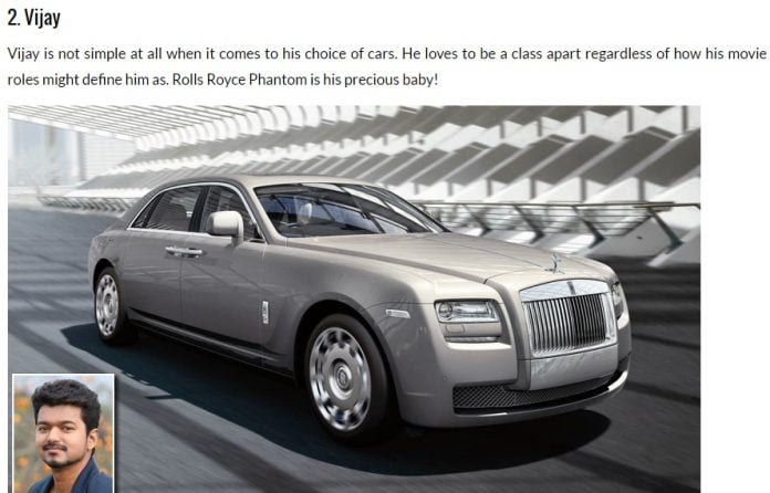10 Most Expensive Cars Of Tamil Cinema Actors - TamilGlitz